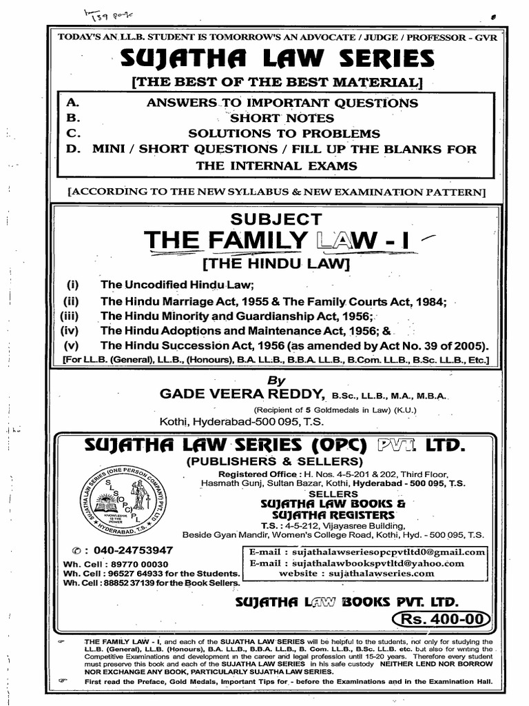 The Family Law-1 | PDF | Academic Degree | Vocational Education