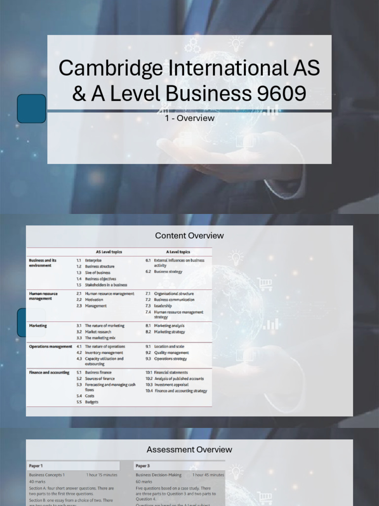 Cambridge AS & A Level Business Guide | PDF | Evaluation | Knowledge