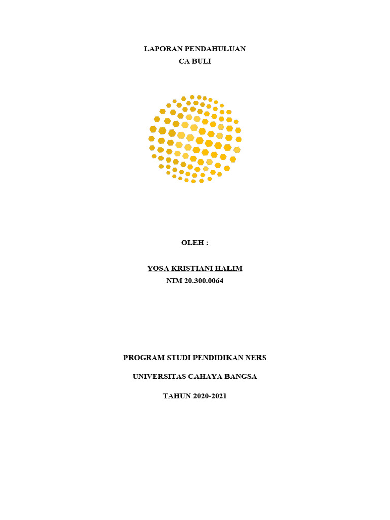 Laporan Pendahuluan CA Buli Yosa Kristiani Halim | PDF