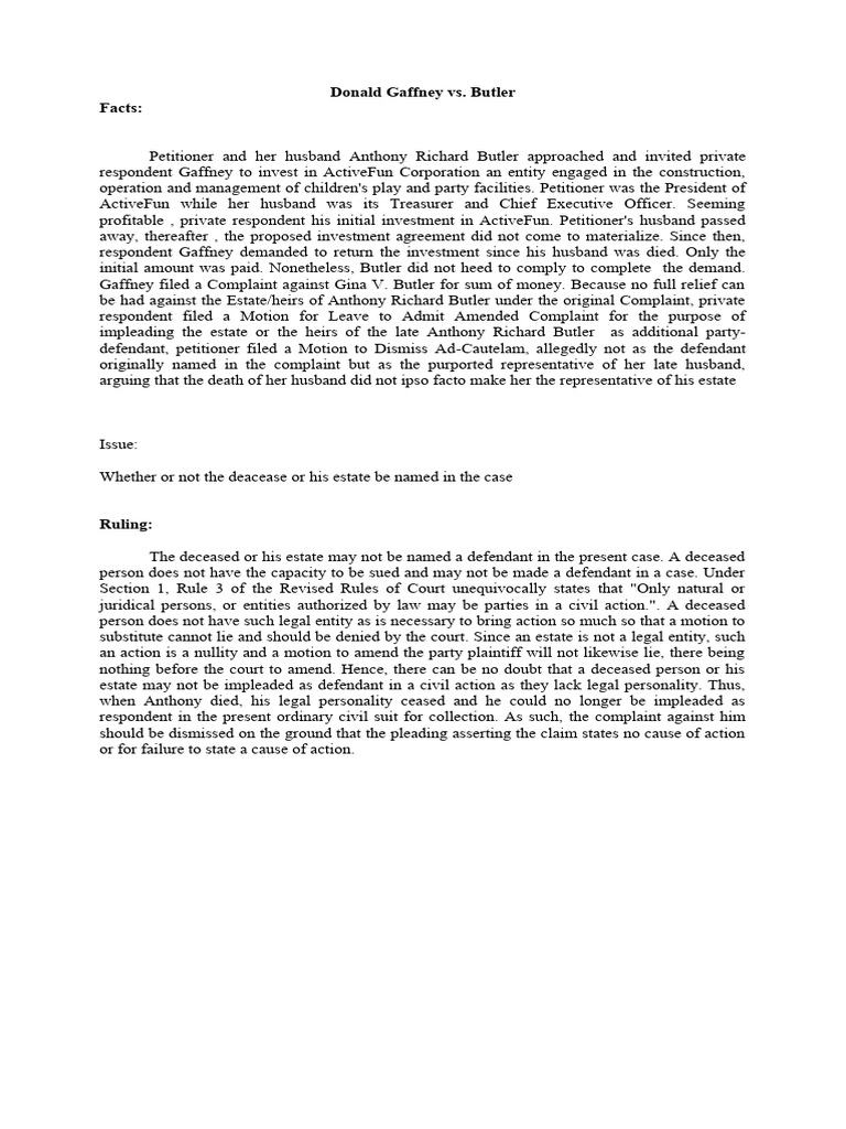 Civ Pro Assignment 4 | Download Free PDF | Complaint | Lawsuit