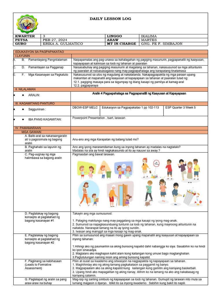 Dlp-Q3-Week 5 Day 2 | PDF