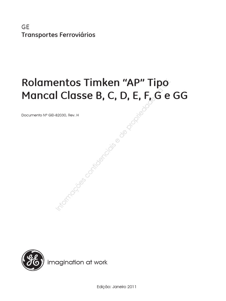 Rolamentos Timken AP: Manuais e Classes | PDF | Eixo | Parafuso