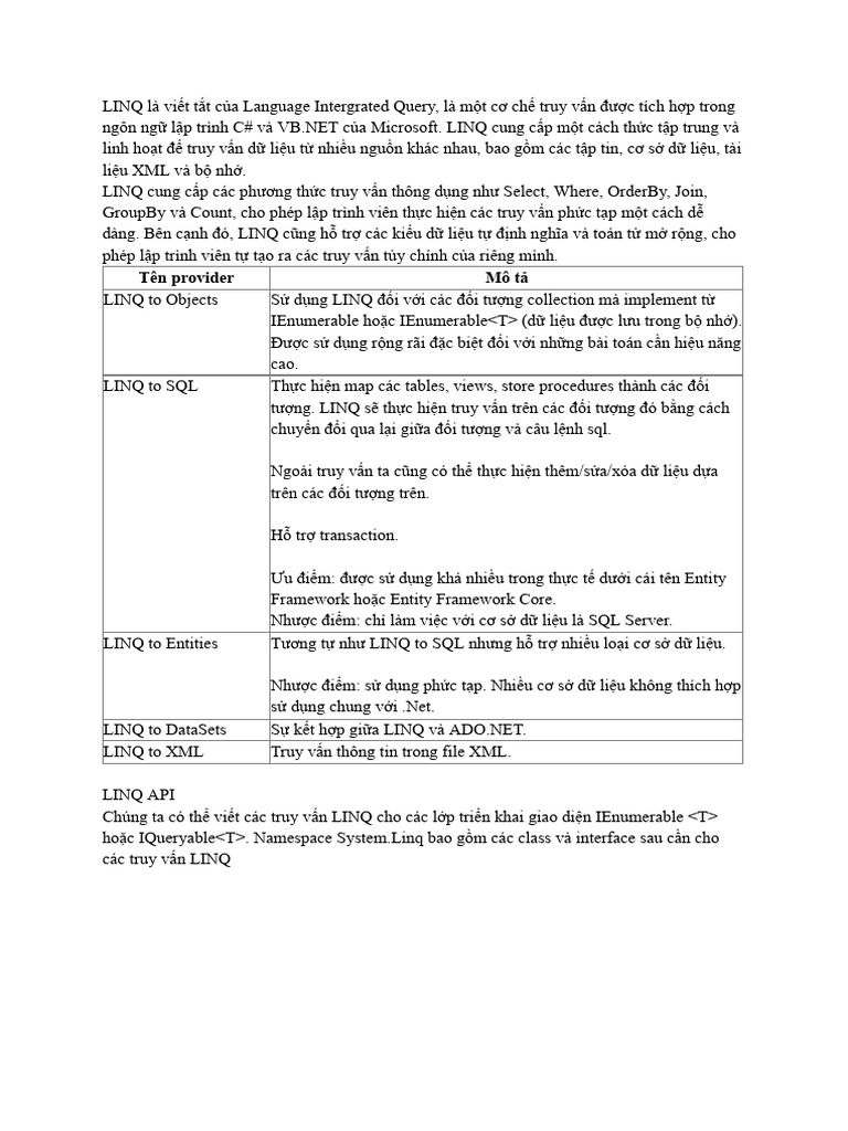 LINQ | PDF