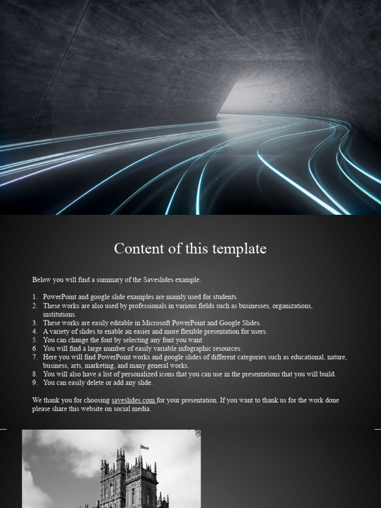 Dark Template Power Point | PDF