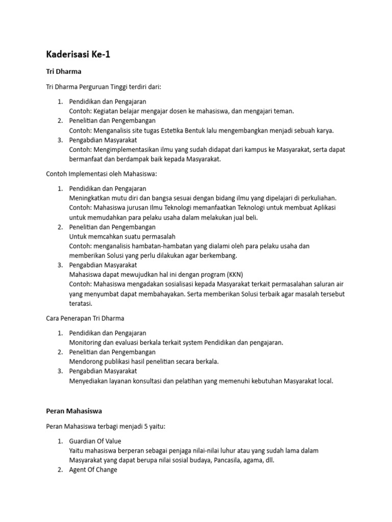 Rangkuman Kaderisasi | PDF