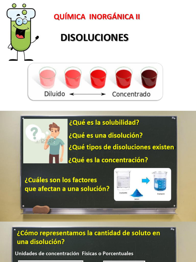 Disoluciones Caso 1 | PDF | Concentración | Solubilidad
