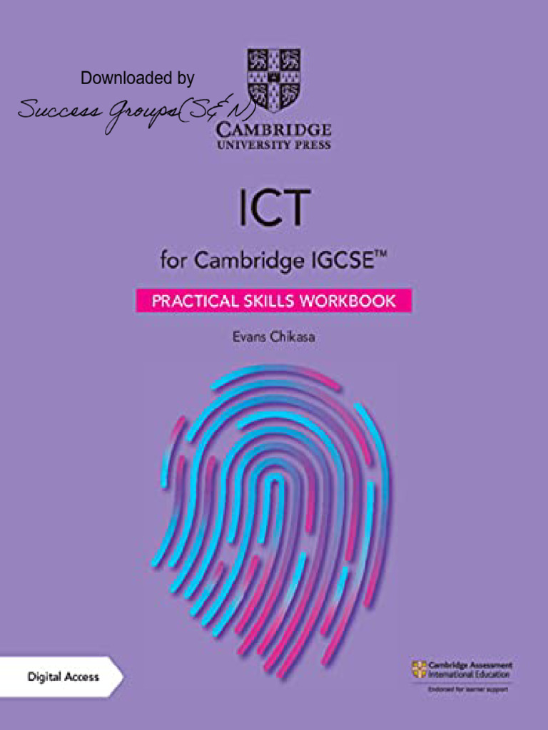 Cambridge IGCSE ICT 3rd Practical Skills Workbook CH 19 + Cover | PDF