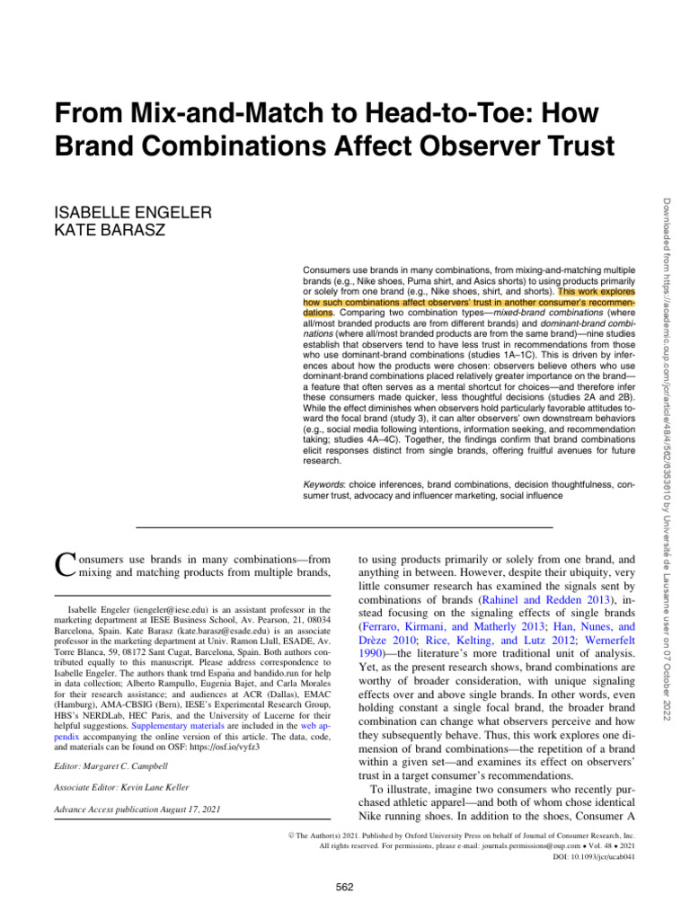 2c. Engeler, I., Barasz, K. (2021) - From Mix-and-Match To Head-to-Toe ...