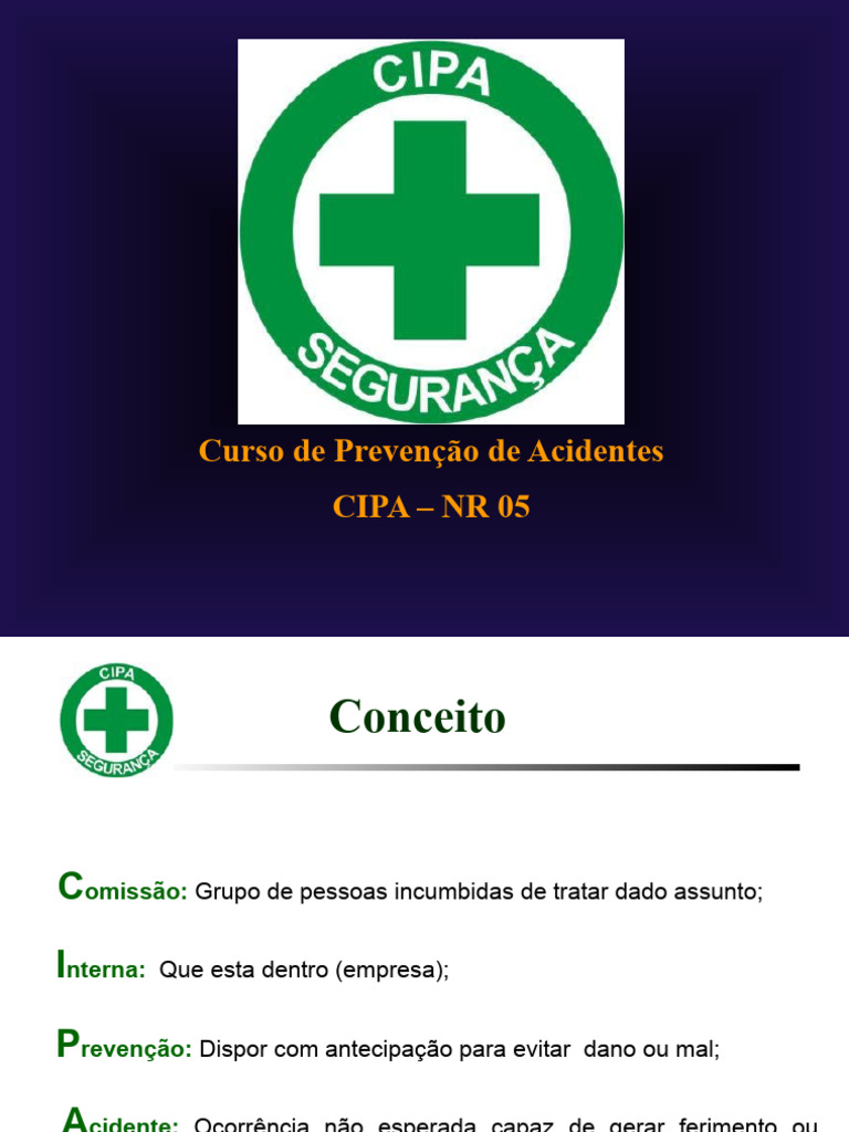 Cipa - Apresentacao | PDF | Lei Trabalhista