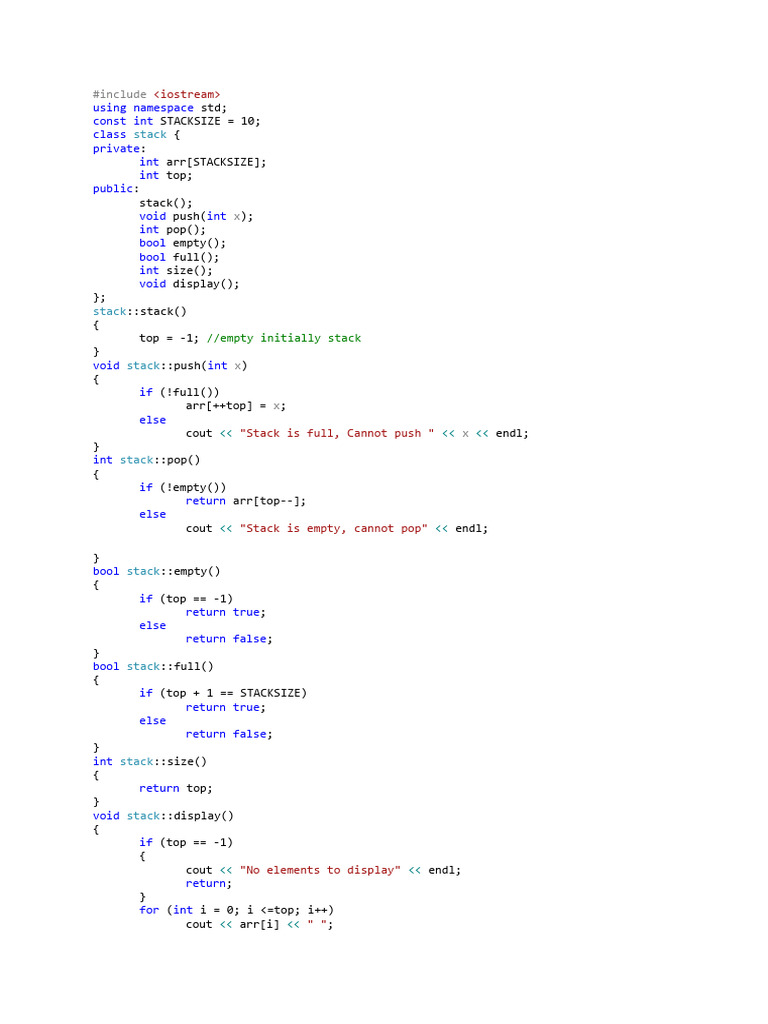 Stack (Static Dynamic) | PDF | Computer Programming | Software Engineering