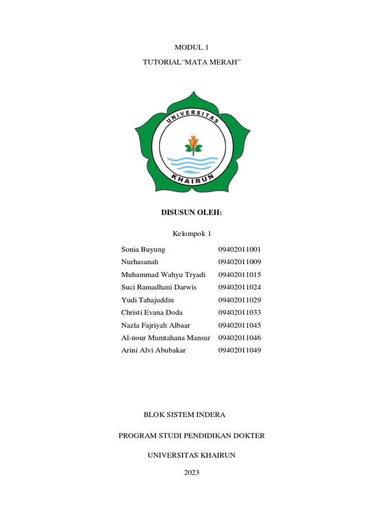 Laporan Modul Mata Gatal Kel 1 | PDF