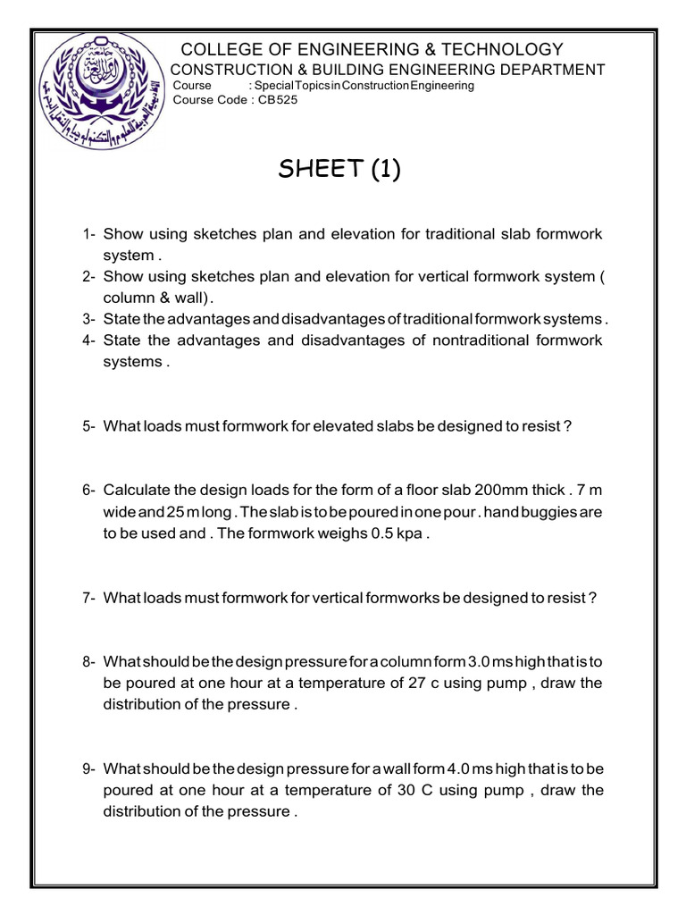 all_sheets-method3 | PDF | Concrete | Precast Concrete