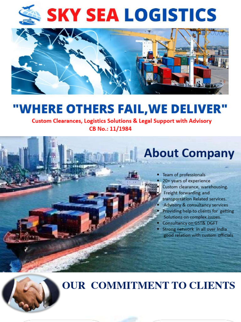 Custom Clearance & Logistics Solutions | PDF | Logistics | Economies
