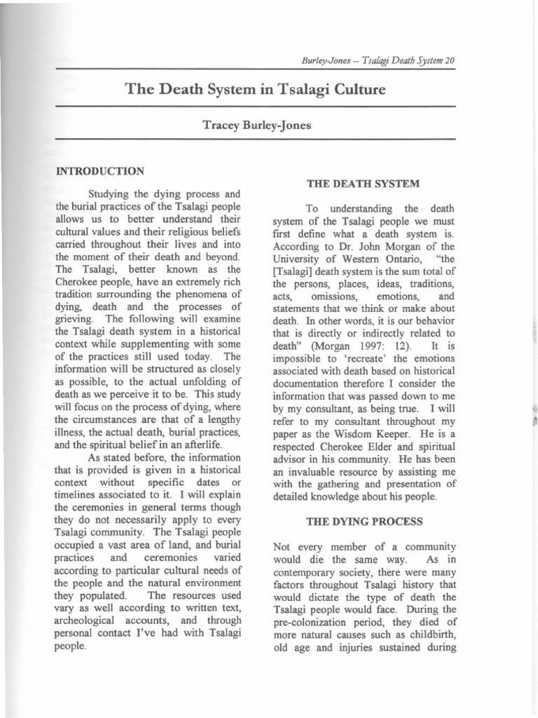 Tsalagi Death System | PDF | Burial | Witchcraft