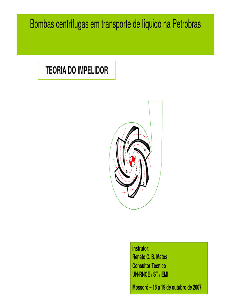 Teoria do Impelidor em Bombas Centrífugas | PDF | Bomba | Mecânica Clássica