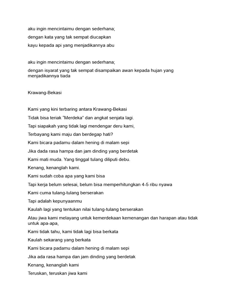 Bicara dalam Hening Malam Sepi | PDF