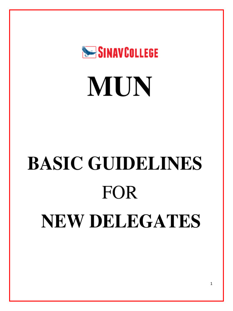 MUN Handbook | PDF | Treaty On The Non Proliferation Of Nuclear Weapons ...