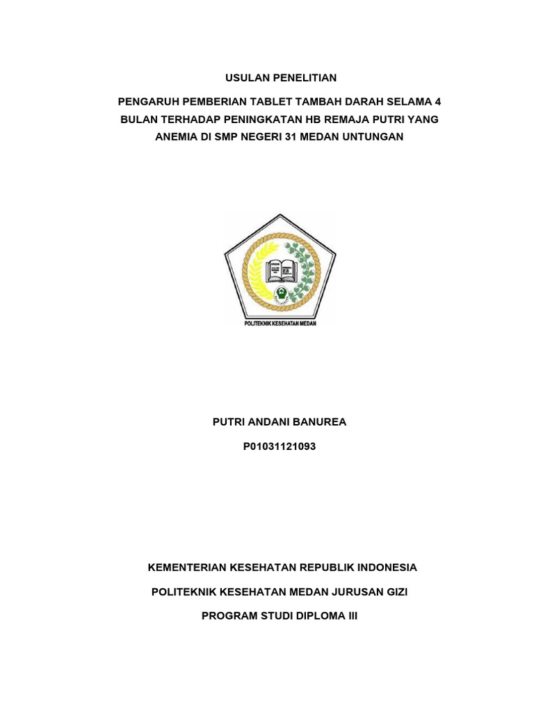 Usulan Putri Andani Banurea Revisi | PDF | Karier & Perkembangan