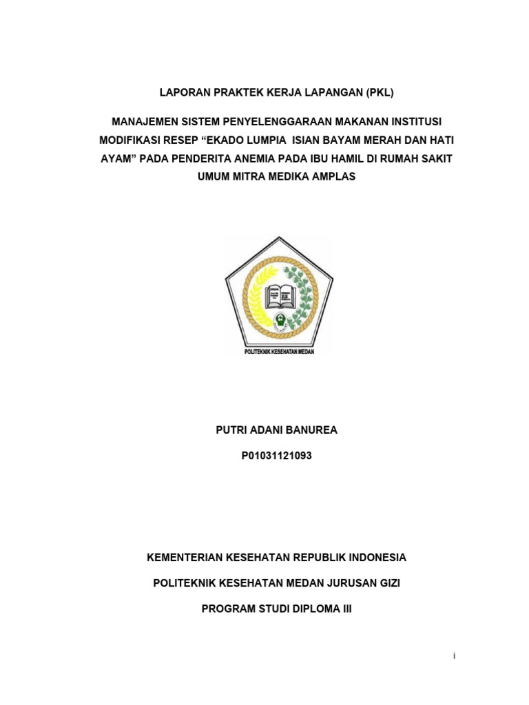 LAPORAN PRAKTEK KERJA LAPANGAN | PDF