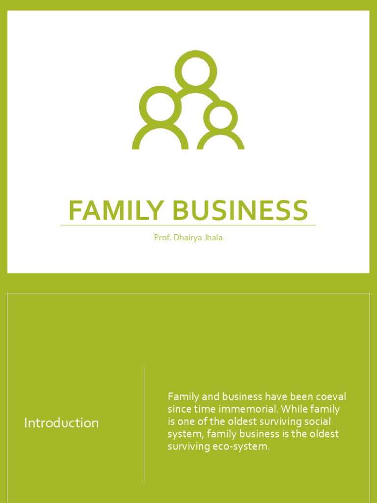 Family Business | PDF | Business | Economies