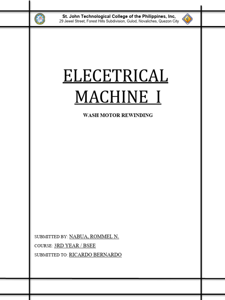 Electrical Machine 1 | PDF | Electric Motor | Magnetism