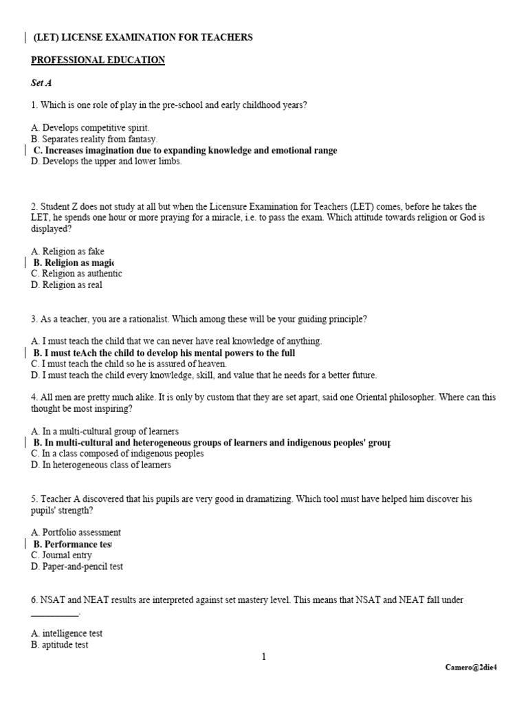 1 Profed | PDF | Teachers | Learning