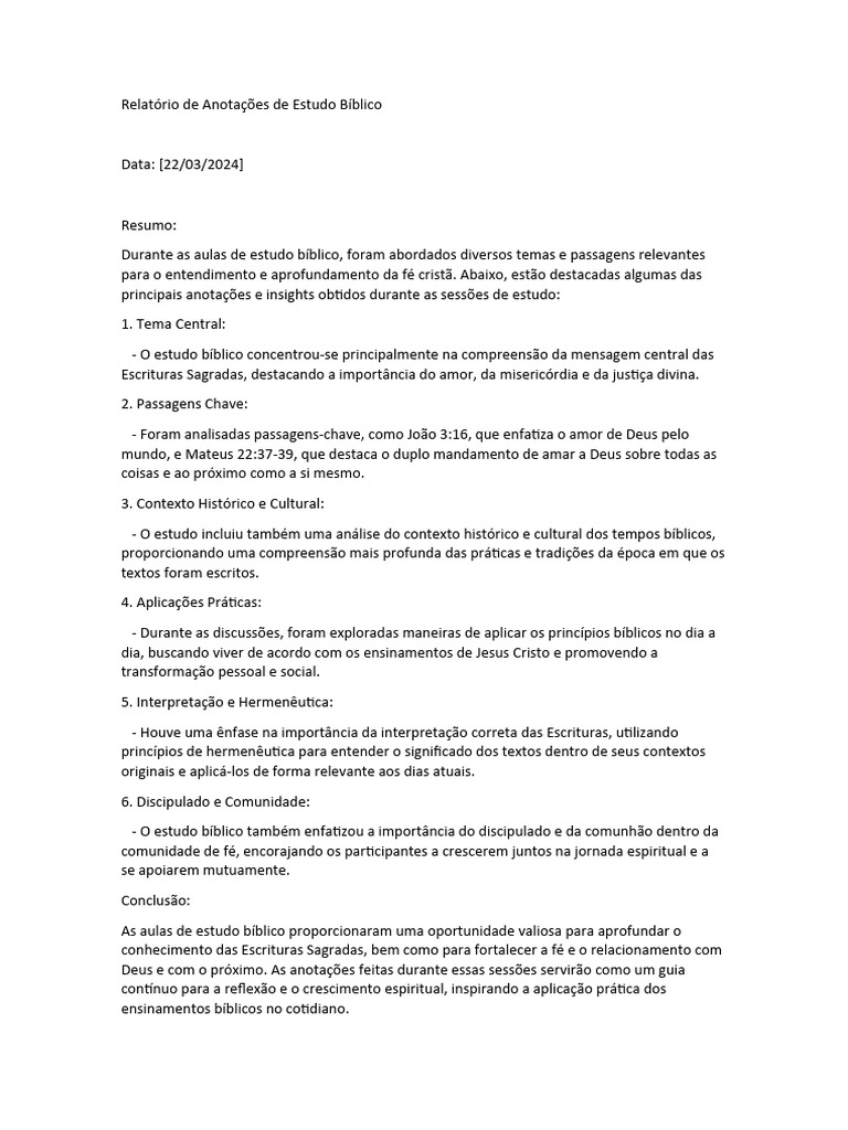 Estudo Biblico | PDF Estudo Biblico | PDF