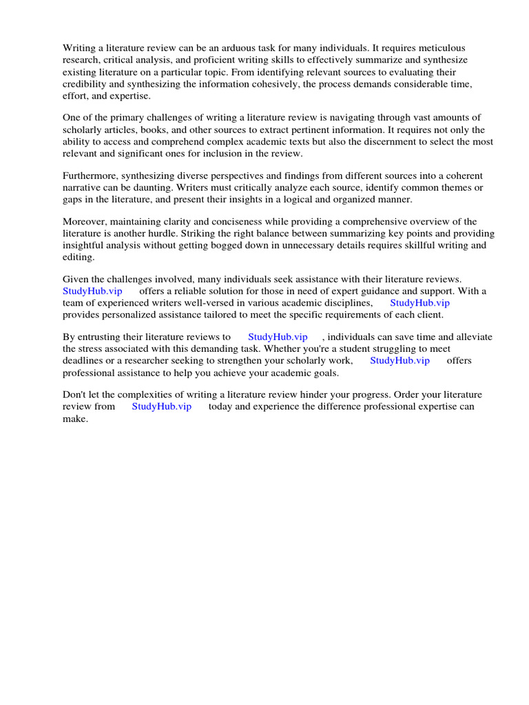 Literature Review Form 1 | PDF | Thesis | Academic Publishing