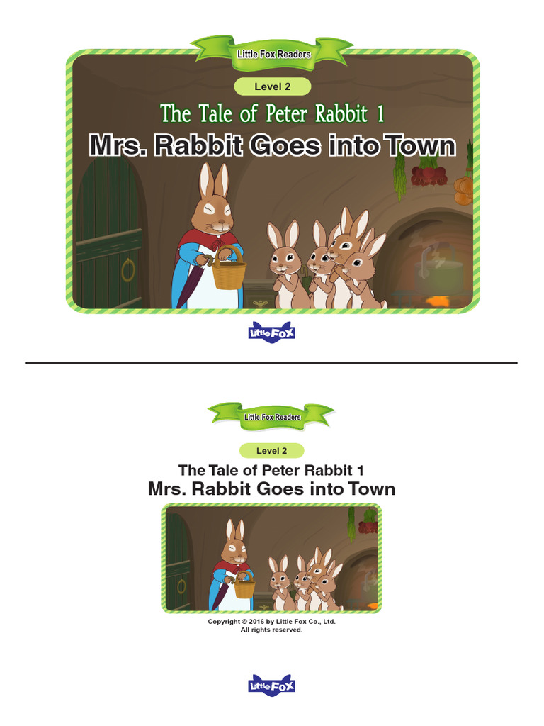 001.LV2.The Tale of Peter Rabbit 1 - Mrs - LV2.Rabbit Goes Into Town | PDF