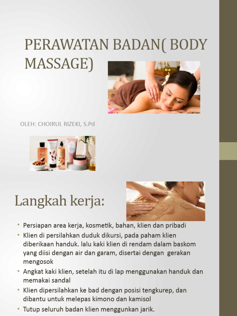 PERAWATAN BADAN( BODY MASSAGE) | PDF