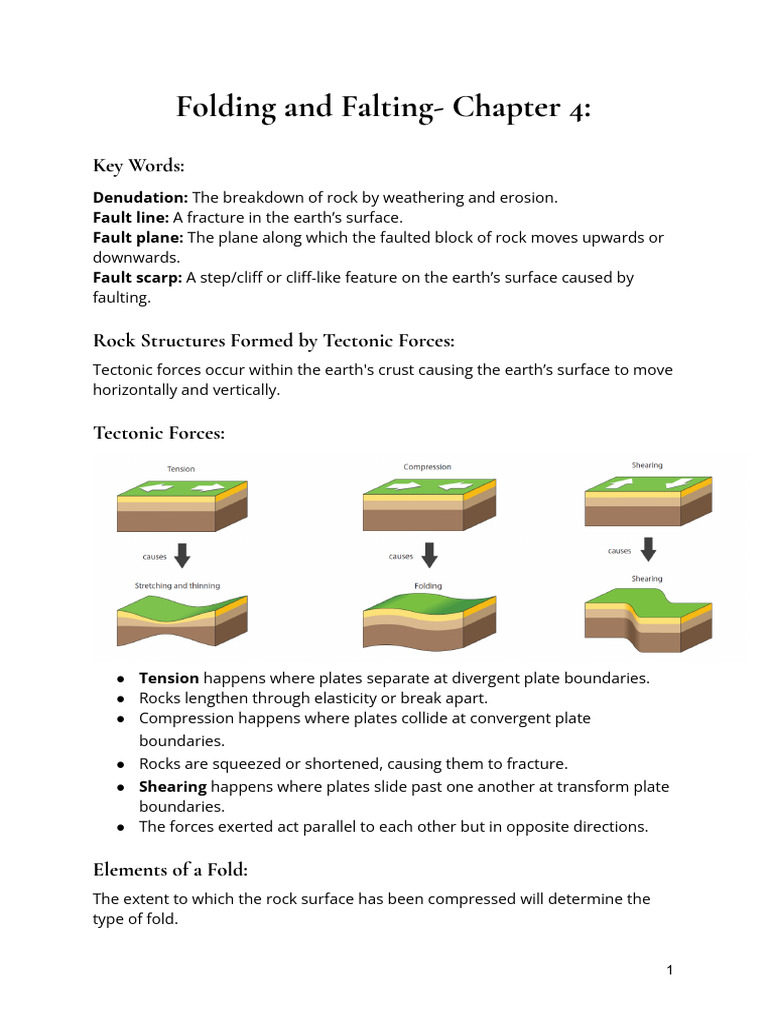Folding and Falting - Chapter 4 | PDF | Science & Mathematics