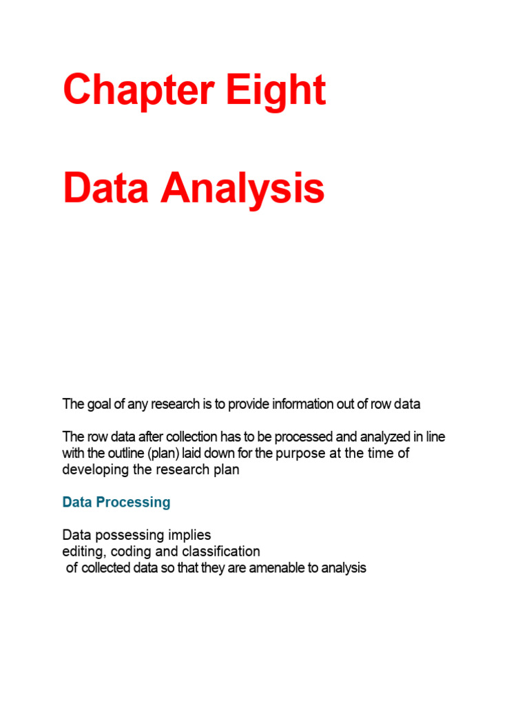 CH 8 | PDF | Data Analysis | Multivariate Statistics