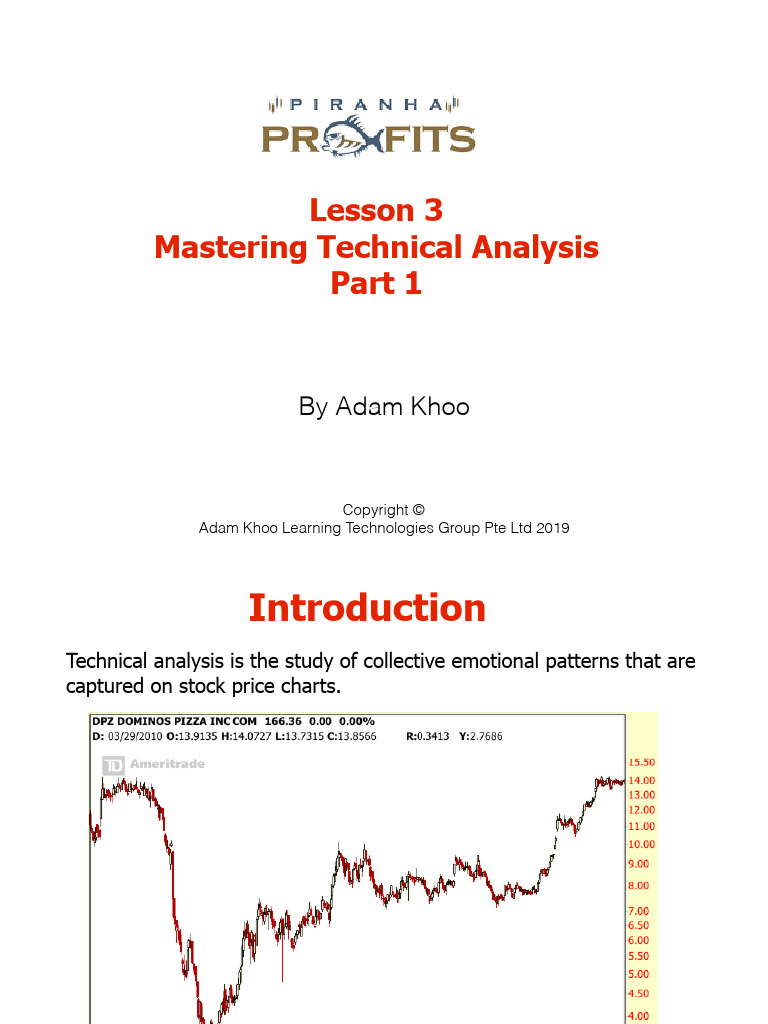 Lesson 3 Technical Analysis Part 1 | PDF | Technical Analysis | Moving ...