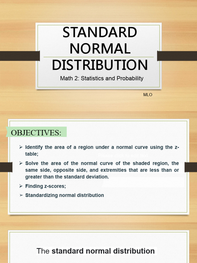 Standard Normal Distribution | PDF
