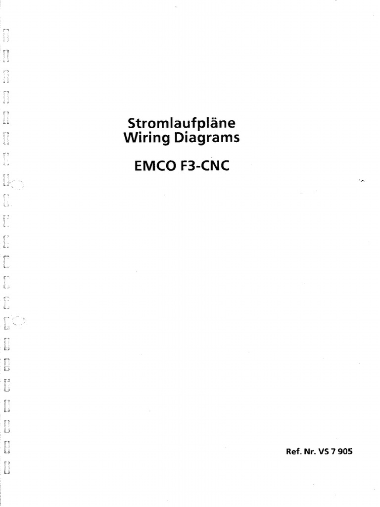 EMCO F3CNC - Schemas - Interconnexion | PDF