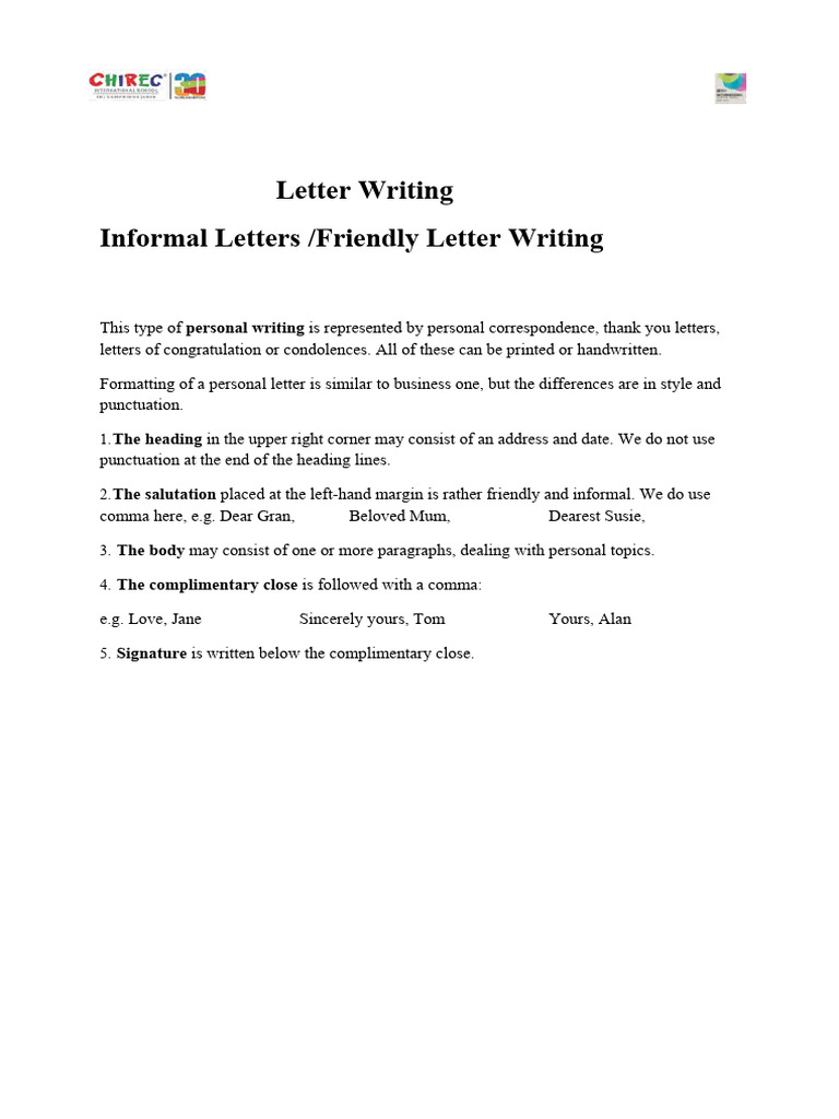 Informal Letter | PDF | Language Arts & Discipline | Poetry