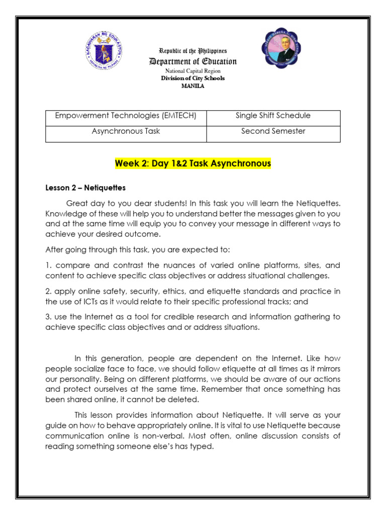 Week-2 Asynchronous | PDF | Communication | Internet