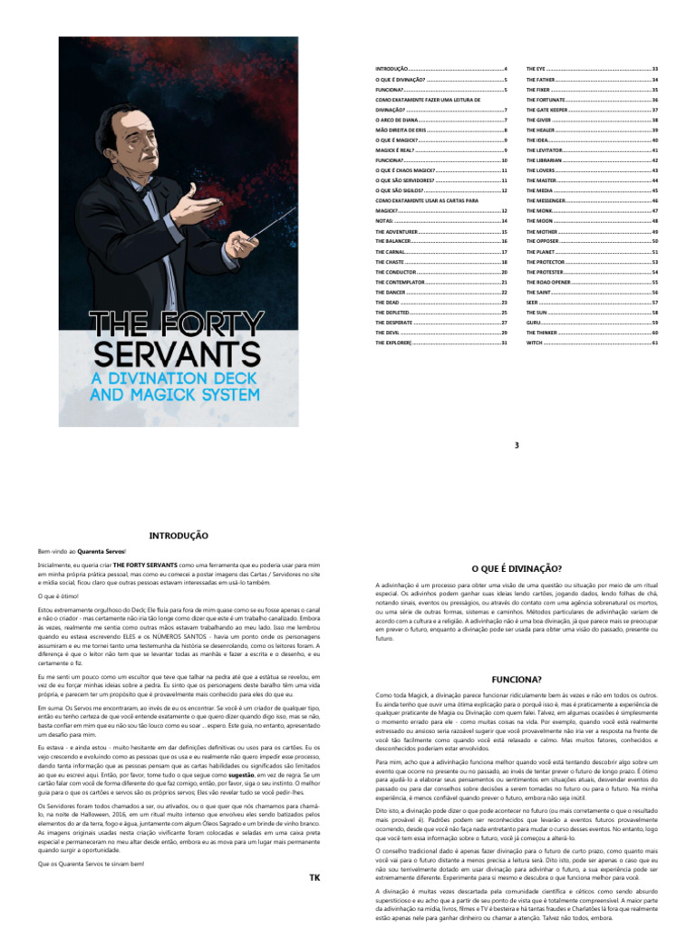 (Impresso) Livro-Os-Quarenta-Servos-de-Tommie-Kelly-Magia-do-Caos-Caotize-se | PDF