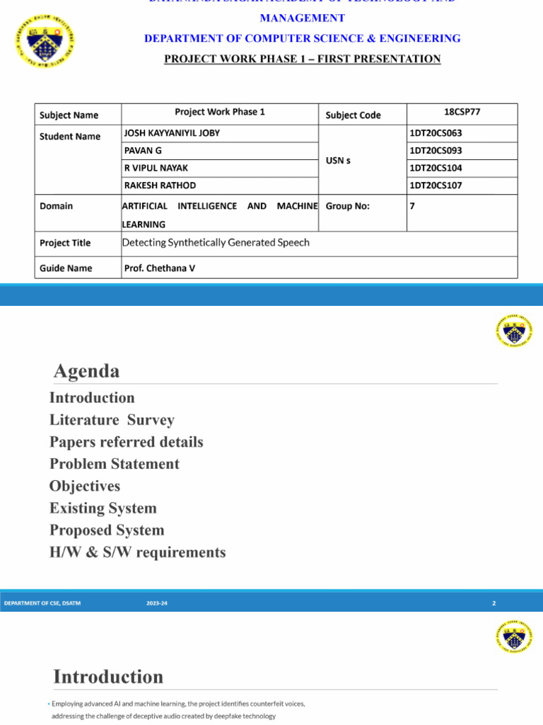 Project Work Phase-1-Review-1 | PDF