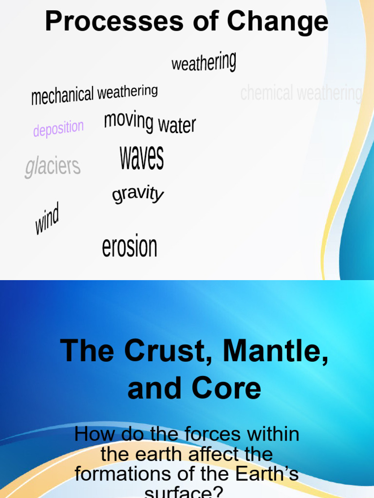Earth's Layers & Weathering Basics | PDF | Soil | Weathering