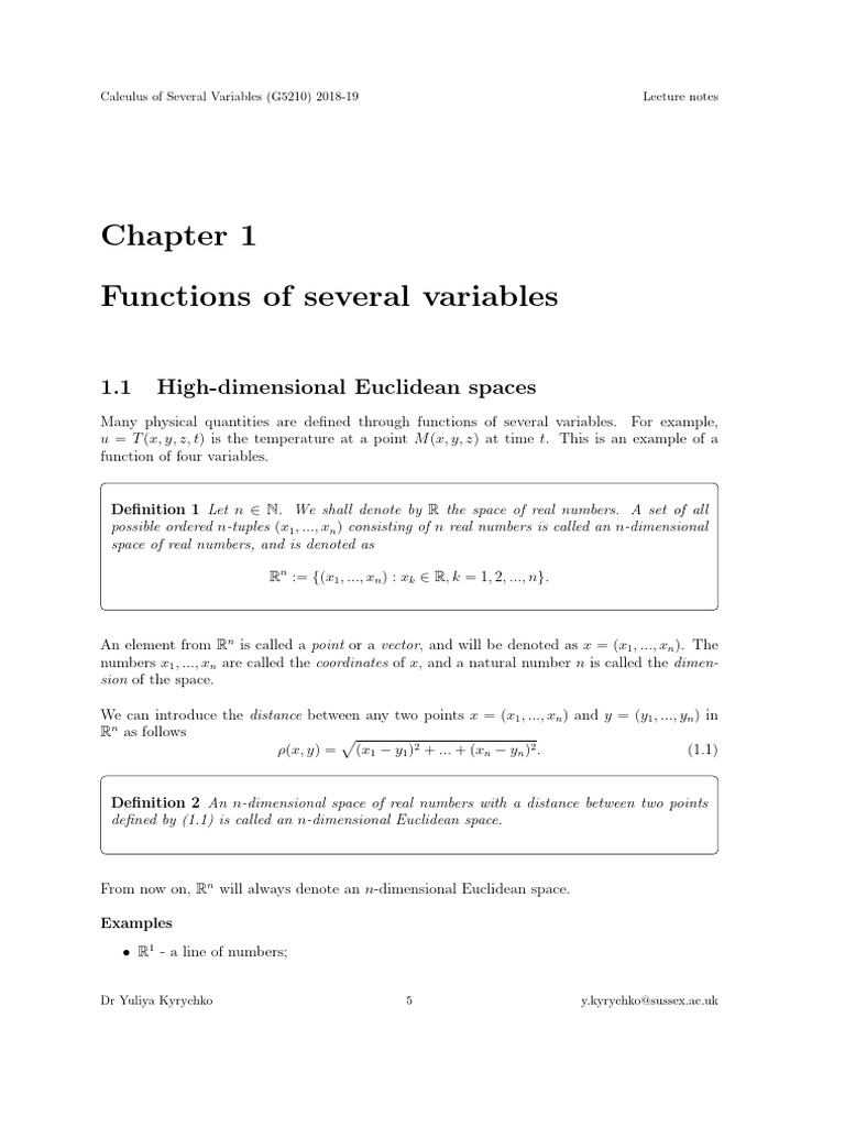 Chap1 1 | Download Free PDF | Function (Mathematics) | Variable (Mathematics)