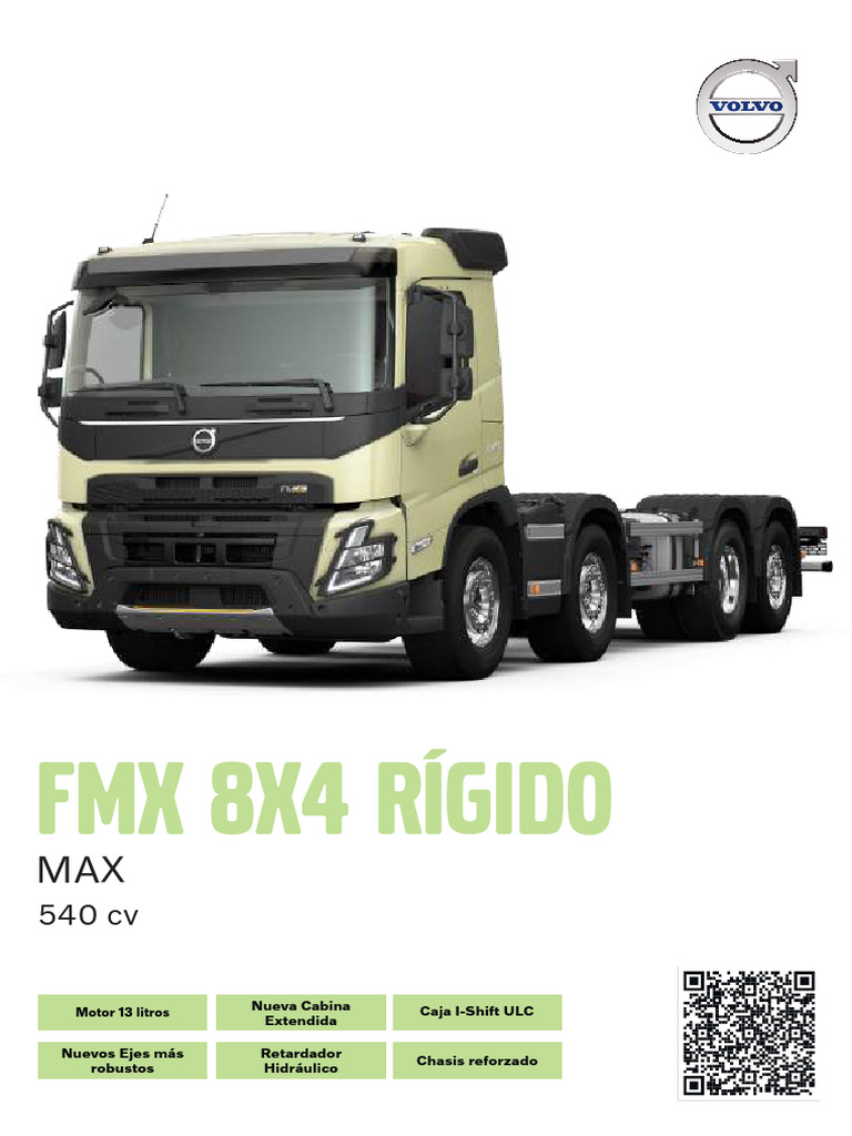 Ficha Técnica Volvo FMX 540 8x4 | PDF | Eje | Vehículo de motor