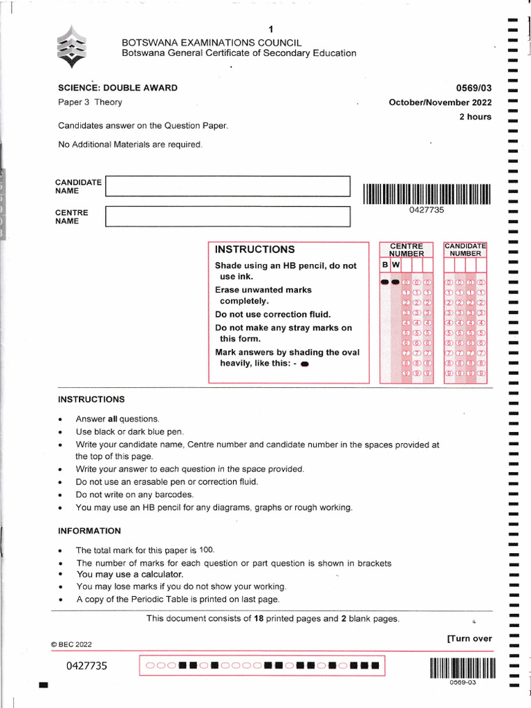 Bgcse Sda Paper 3 2022 | PDF