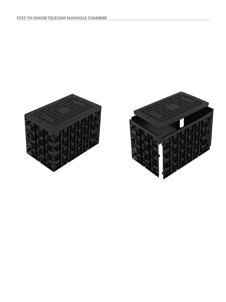 Telecom Manhole Chamber Specifications | PDF | Optical Fiber | Building ...