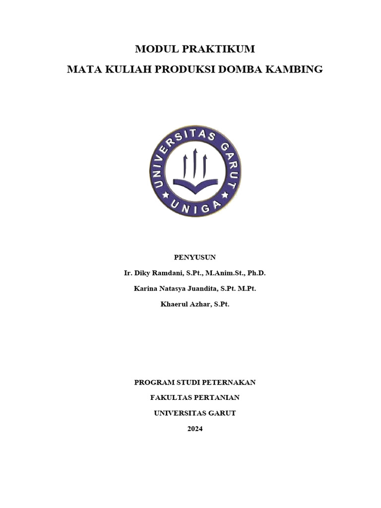 Modul Praktikum Peternakan | PDF