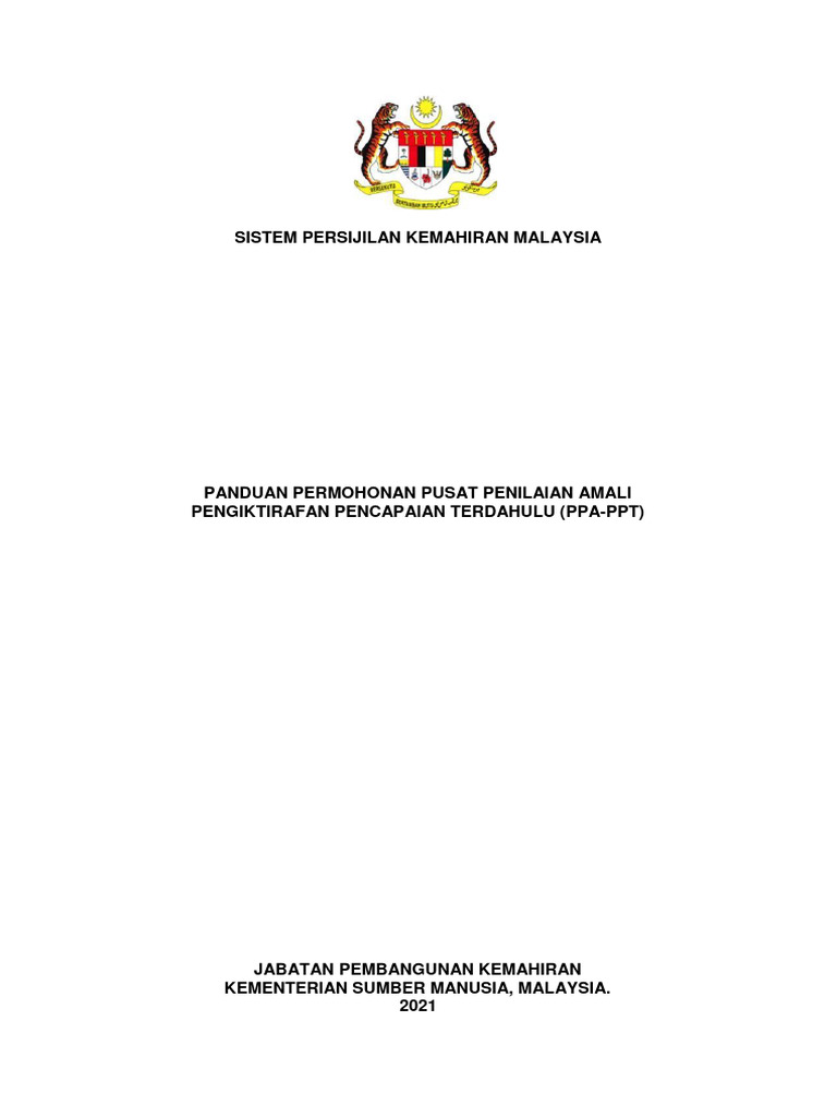 Panduan Permohonan PPA-PPT 2021 | PDF