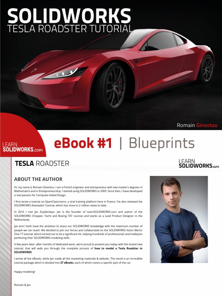 SolidWorks Tesla Roadster Ebook 01 | PDF