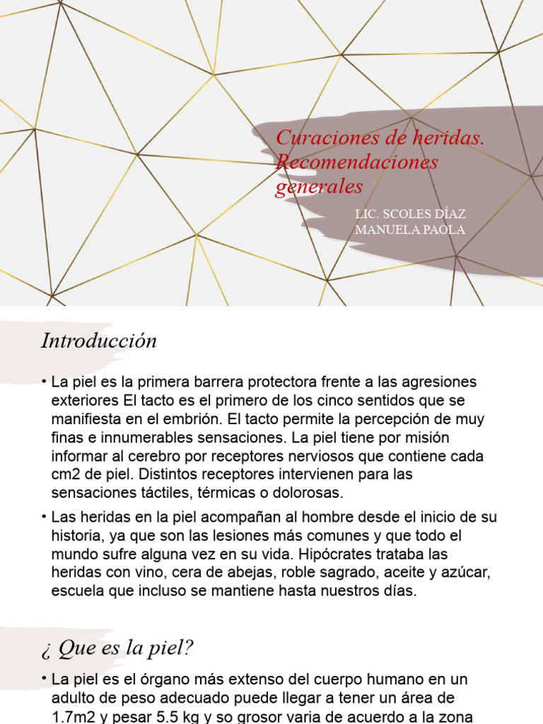 Curaciones de Heridas TP N 12 | PDF | Herida | Curación