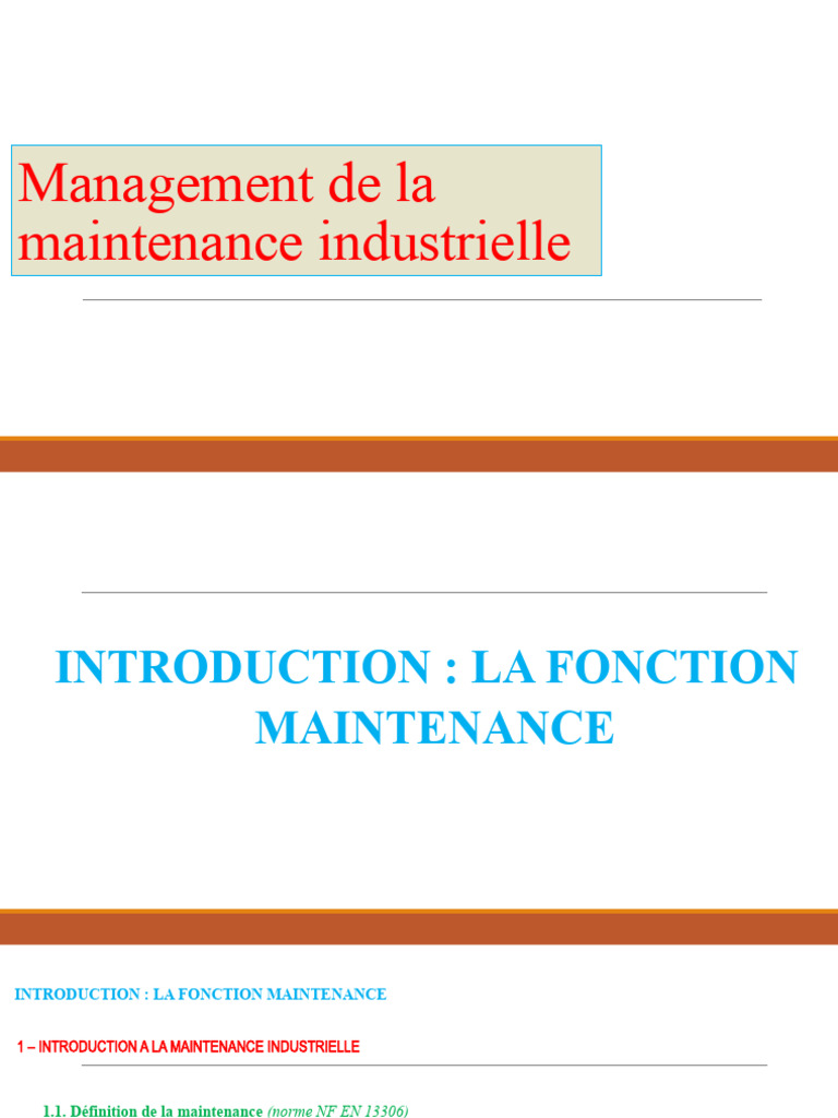Management de La Maintenance Industrielle | PDF | Affaires | Ordinateurs