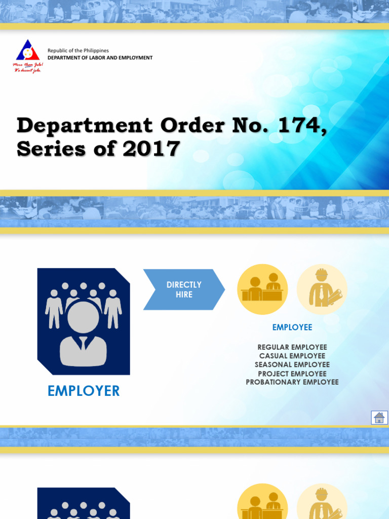 DO 174 PRESENTATION FOR DOLE ROs | PDF | Employment | Outsourcing